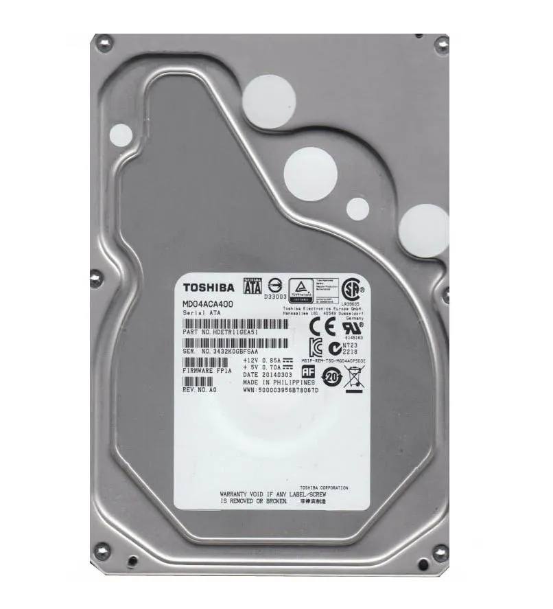 Shop Toshiba MD04ACA400 4TB 7200RPM SATA 6Gb/s 3.5-in Hard Drive