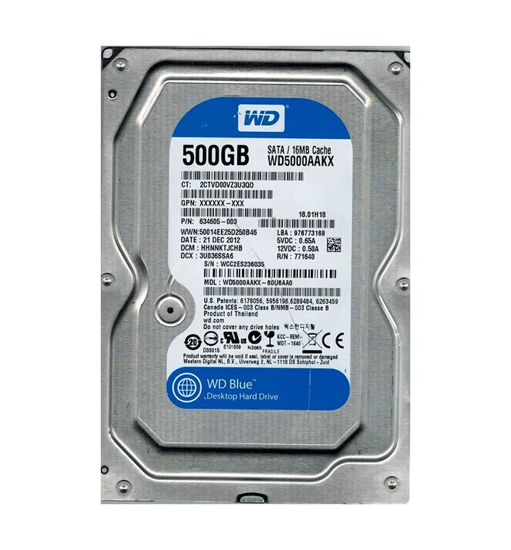 Shop Western Digital WD5000AAKX-60U6AA0 500GB 7200RPM SATA 6Gb/s 3.5-in HDD