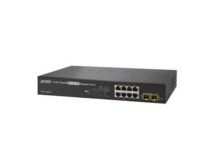 Planet - WGSD-10020HP - 8 x Ports PoE+ 10/100/1000Base-T + 2 x Ports ...